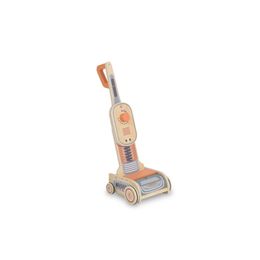 Moni Kinder-Spielzeug Staubsauger W10D888 Holz, Spiel-Schmutz, R&auml;der, ab 3 Jahre orange