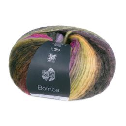 Bomba von Lana Grossa, Dunkelgrau/Brombeer/Orange/Gr&uuml;n/Blau, aus Schurwolle