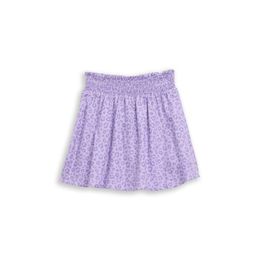 Tom Tailor M&auml;dchen Mini-Rock mit Leoparden-Print, lila, Animalprint, Gr. 104/110
