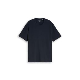 Tom Tailor Herren Plus Size - T-Shirt mit Waffelstruktur, blau, Uni, Gr. 4XL