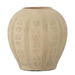 Bloomingville Deko-Vase Taym, Terrakotta &Oslash; 20xH20 cm