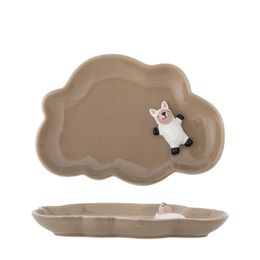 Bloomingville Dolly Kinder Teller aus Steingut L20xH2,5xB14 cm