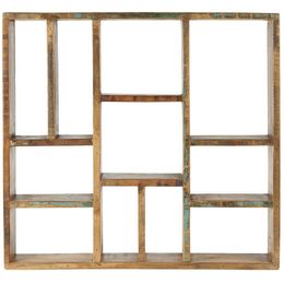 IB Laursen Wandregal mit F&auml;cher UNIKA 65.5 x 10 x 60.5 cm skandinavische Deko Online Shop