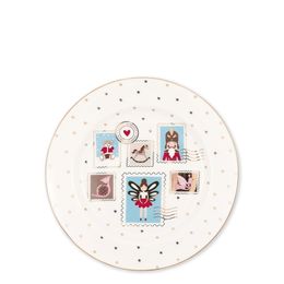 GreenGate Teller Xmas Letter white &Oslash; 20,5 cm