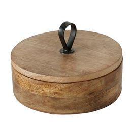 Boltze Box Kabir aus Mangoholz &Oslash;19 x H13 cm