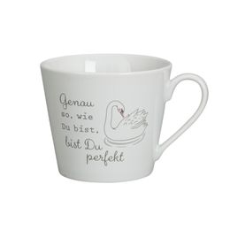 Krasilnikoff Happy Cup, Genau so wie Du bist, bist Du perfekt 9 cm, &Oslash; 10 cm, 400 ml