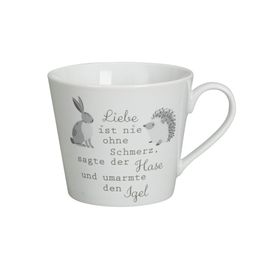 Krasilnikoff Happy Cup, Hase und Igel 9 cm, &Oslash; 10 cm, 400 ml