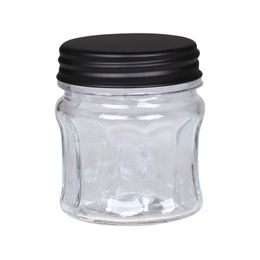 Chic Antique Aufbewahrungsglas mit Rillen H11/&Oslash;9 cm, klar skandinavische Deko Online Shop