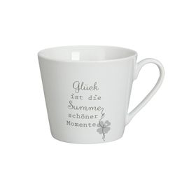 Krasilnikoff Happy Cup, Gl&uuml;ck ist die Summe sch&ouml;ner Momente 9 cm, &Oslash; 10 cm, 400 ml
