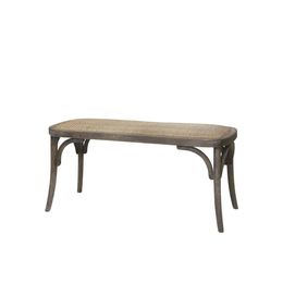 Chic Antique Franz&ouml;sische Sitzbank aus Rattan H46/L100/B42 cm, natur