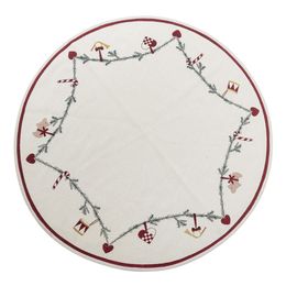 Bloomingville Yule Baumteppich aus Baumwolle &Oslash; 110 cm