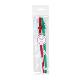 Rice Silikon Strohhalm 3er Set L20cm, diverse