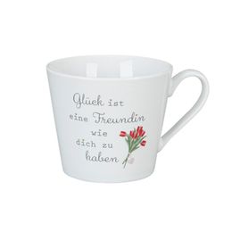 Krasilnikoff Happy Cup Gl&uuml;ck ist eine Freundin wie dich zu haben 9 cm, &Oslash; 10 cm