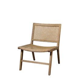 Chic Antique Loungesessel Rennes aus Rattan und Gummibaumholz 57 x 62 x 79 cm skandinavische Deko Online Shop
