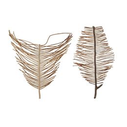 Bloomingville Wanddekoration Farn Enok 45,5-56 x 2,5 x 76-84 cm, braun skandinavische Deko Online Shop