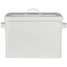 IB Laursen Wei&szlig;e Metall Box mit Deckel 28 x 13 x 20 cm
