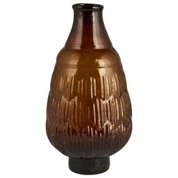 IB Laursen Vase mit schr&auml;gem Hals und kleinem Fu&szlig; mundgeblasen H&ouml;he 26, &Oslash; 13 cm