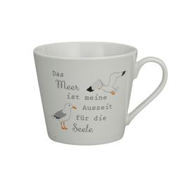Krasilnikoff Happy Cup, Das Meer ist meine Auszeit 9 cm, &Oslash; 10 cm, 400 ml