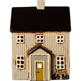 IB Laursen Teelichthaus Visby Braun mit schwarzem Dach 13,5 x 7,5 x 18,5 cm skandinavische Deko Online Shop