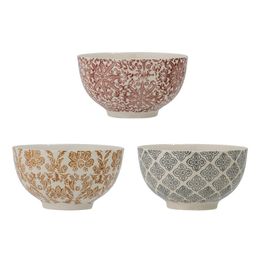 Bloomingville Genia Schale, Steingut 3er &Oslash; 13,5 x H7,5 cm, 3er Set