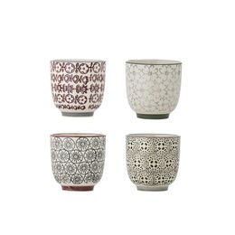 Bloomingville Karine Kleine Tassen, Bunt, 4er-Set Bunt - &Oslash;7xH7 cm, 150 ml skandinavische Deko Online Shop