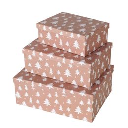 Boltze Geschenkbox Tilio, 3er Set 22/28/32 cm