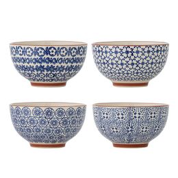 Bloomingville Karine Schale, Blau 4er Set &Oslash; 13,5xH7,5 cm skandinavische Deko Online Shop