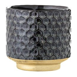 Bloomingville Blumentopf Earl H10 x &Oslash;10 cm, blau skandinavische Deko Online Shop