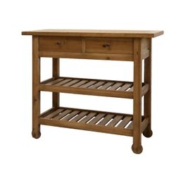 Chic Antique Anrichtetisch mit R&auml;dern 85 x 100 x 40 cm, natur
