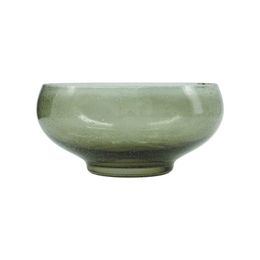 house doctor Glas Sch&uuml;ssel Rain, Gr&uuml;n H&ouml;he 9 cm, &empty; 18 cm
