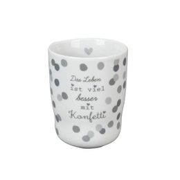 Krasilnikoff Wave Mug, Das Leben ist viel besser mit Konfetti 310 ml