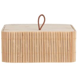 IB Laursen Kleine Schachtel mit Deckel quadratisch aus Bambus 12 x 12 x 4.8 cm