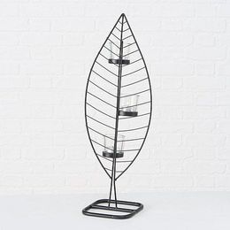 Boltze Windlicht Pago hochkannt L21/B15/H58 cm, schwarz skandinavische Deko Online Shop