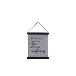 Chic Antique Leinwand Love mit Text zum Aufh&auml;ngen H29/L24/B1 cm, schwarz skandinavische Deko Online Shop