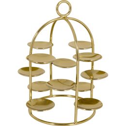 GreenGate Kleiner Kuchenteller, Etagere Gold &Oslash; 16, H&ouml;he 26 cm