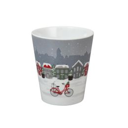 Krasilnikoff Happy Mug Becher, Riding in the city &Oslash; 8.8, H&ouml;he 10 cm skandinavische Deko Online Shop