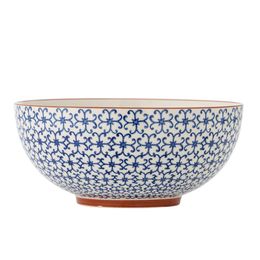 Bloomingville Karine Sch&uuml;ssel aus Steingut in Blau &Oslash;23xH10 cm, 2 Liter skandinavische Deko Online Shop