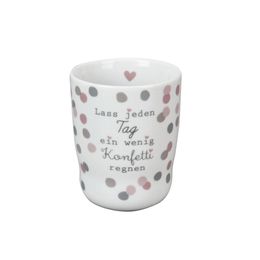 Krasilnikoff Wave Mug, Lass jeden Tag ein wenig Konfetti regnen 310 ml