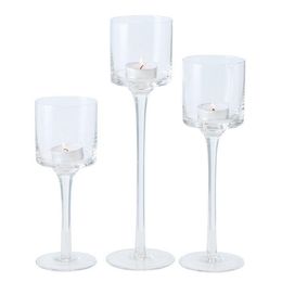 Boltze Windlicht Arosa 3tlg H 20-30 cm x &Oslash; 7.5 skandinavische Deko Online Shop