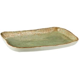 IB Laursen Steingut-Tablett Ocean Green 29 x 19 x 3 cm skandinavische Deko Online Shop
