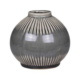 Chic Antique Vase mit gestreiftem Muster H12/&Oslash;13 cm, opal skandinavische Deko Online Shop