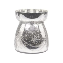 Chic Antique Rokoko Vase mit Schliff H14/D12 cm, antik silber skandinavische Deko Online Shop
