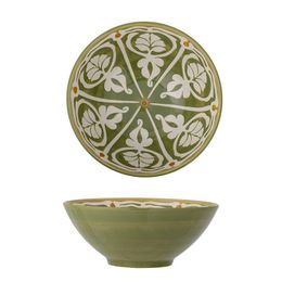 Bloomingville Heikki Schale 2580 ml, Steingut &Oslash; 26,5 x H11 cm, gr&uuml;n