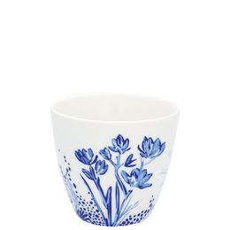 GreenGate Latte Cup Kristel blue &Oslash; 10, H&ouml;he 9 cm