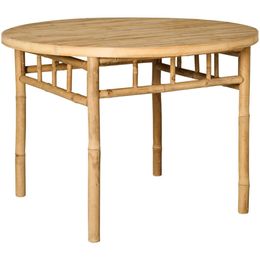 IB Laursen Esstisch Bambus H: 77 &Oslash;: 110 skandinavische Deko Online Shop