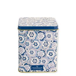 GreenGate Quadratische Aufbewahrungsdose Selma blue 12 x 12 x 15 cm