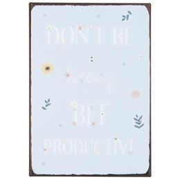 IB Laursen Metallschild Don't be beezy bee productive 14x20 cm skandinavische Deko Online Shop
