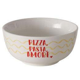 Boltze M&uuml;slischale More Wei&szlig; / H 6,50 cm, &Oslash; 14 cm skandinavische Deko Online Shop