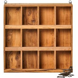 IB Laursen Postsortierregal mit 12 F&auml;chern UNIKA 60 x 12 x 60 cm skandinavische Deko Online Shop