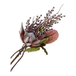House Nordic King Protea Bouquet, K&uuml;nstlilcher Blumenstrau&szlig; 25 x 74 cm skandinavische Deko Online Shop